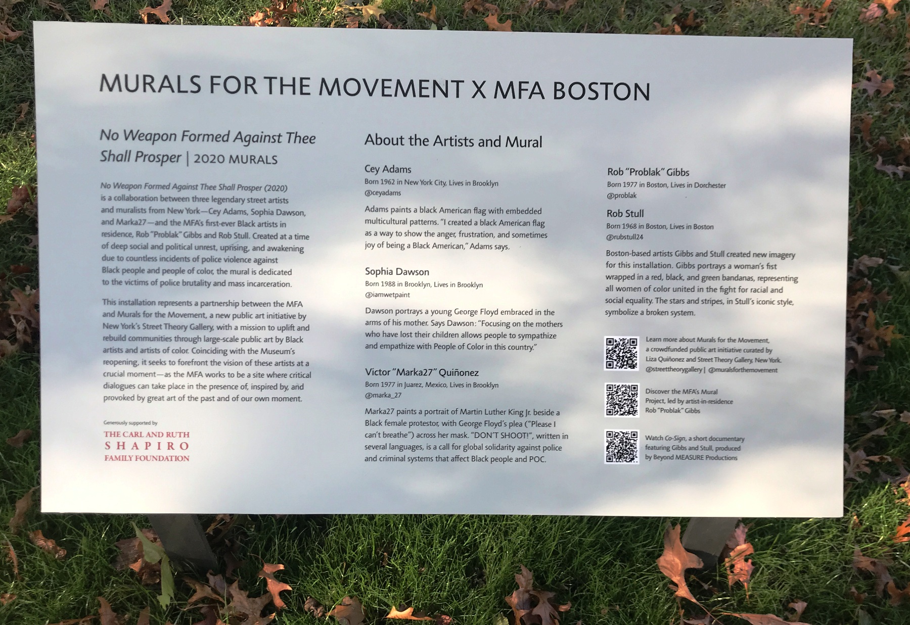 Mural for the Movement Makes Statements in Many Languages with Faces ...