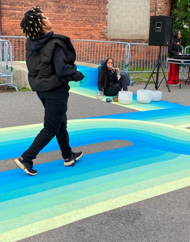 Massiel Grullon’s Mural, “Knotical Waves” Relates to Lots of Art at Lot ...